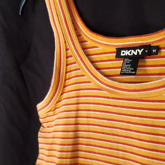 Dkny | Tops | Dkny Retro Style Striped Tank | Poshmark
